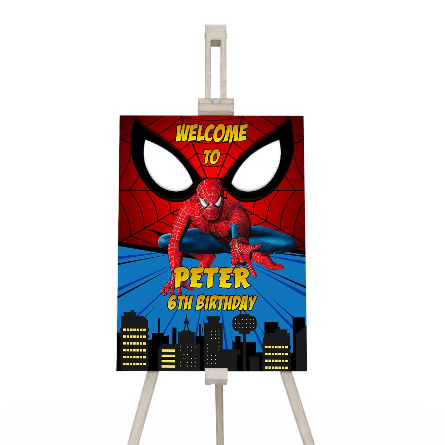 Welcome Your Guests with a Spiderman Welcome Sign – PartyDaz