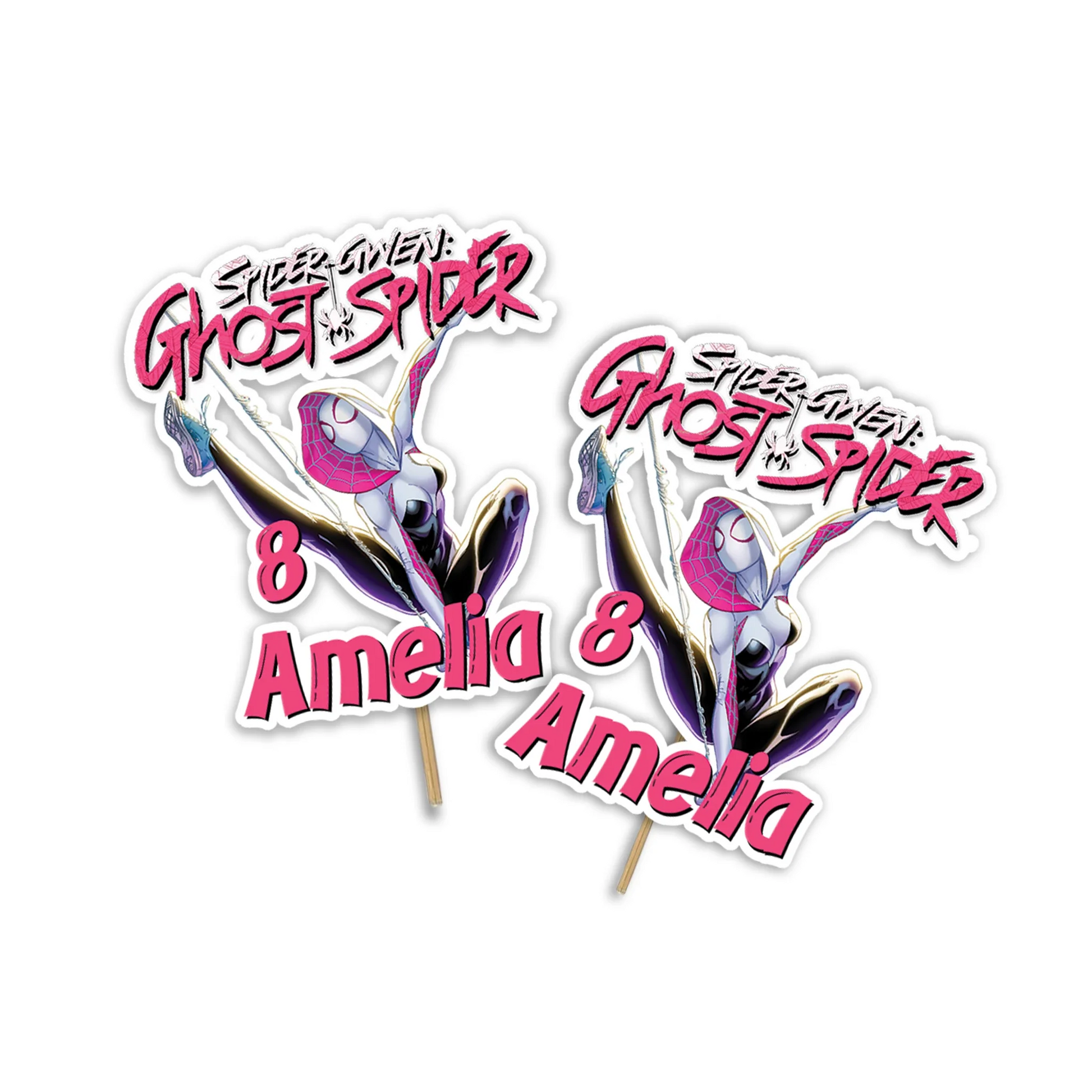 Spider-Woman Personalized Cake Toppers Custom Design – PartyDaz