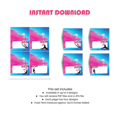Spider-Woman Food Cards Party Labels – PartyDaz