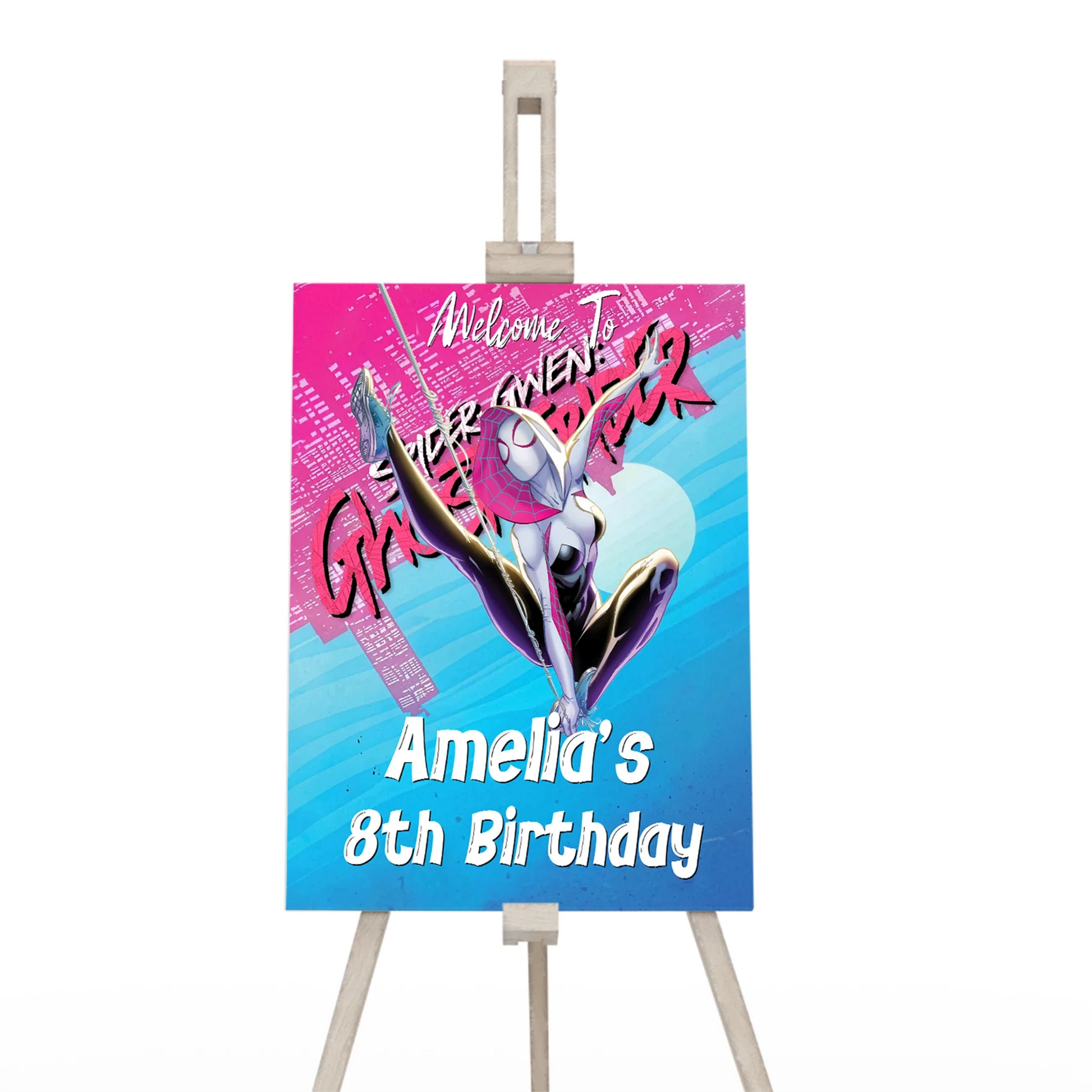 Spider-Woman Welcome Sign Decoration – PartyDaz