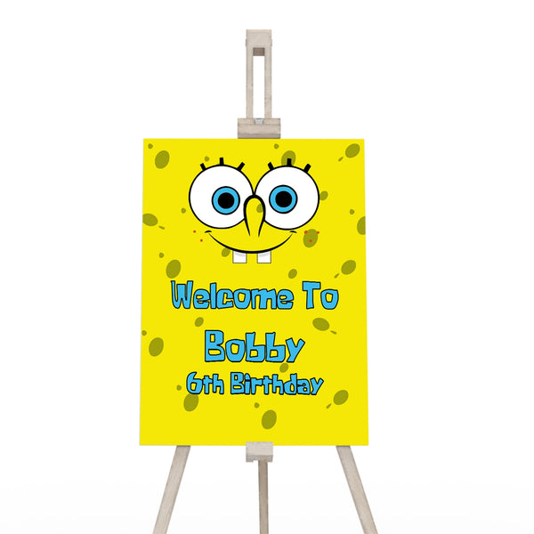 Greet Your Guests in Style with Spongebob Welcome Sign – PartyDaz