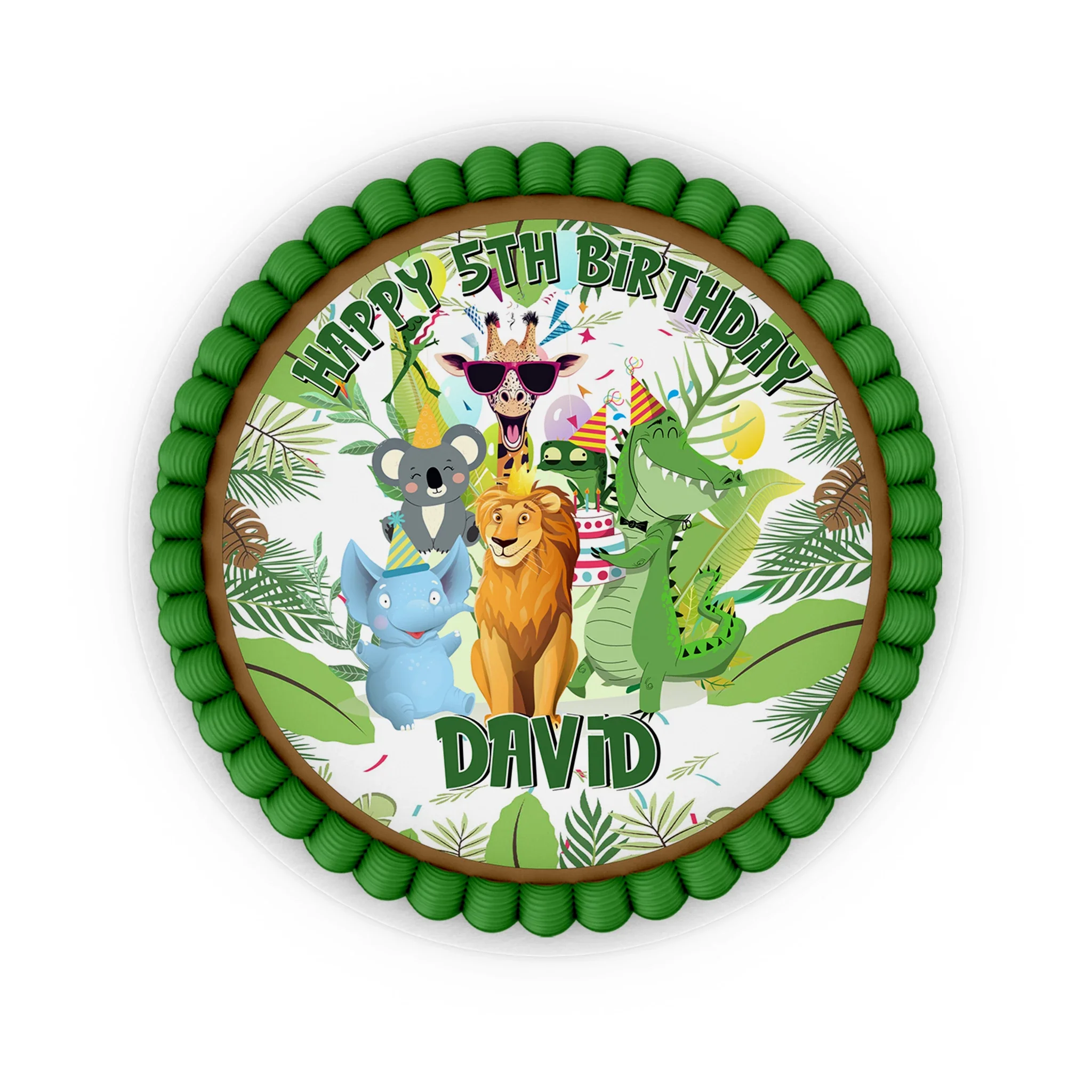 Zoo Party Personalized Icing Sheet Cake Images – PartyDaz