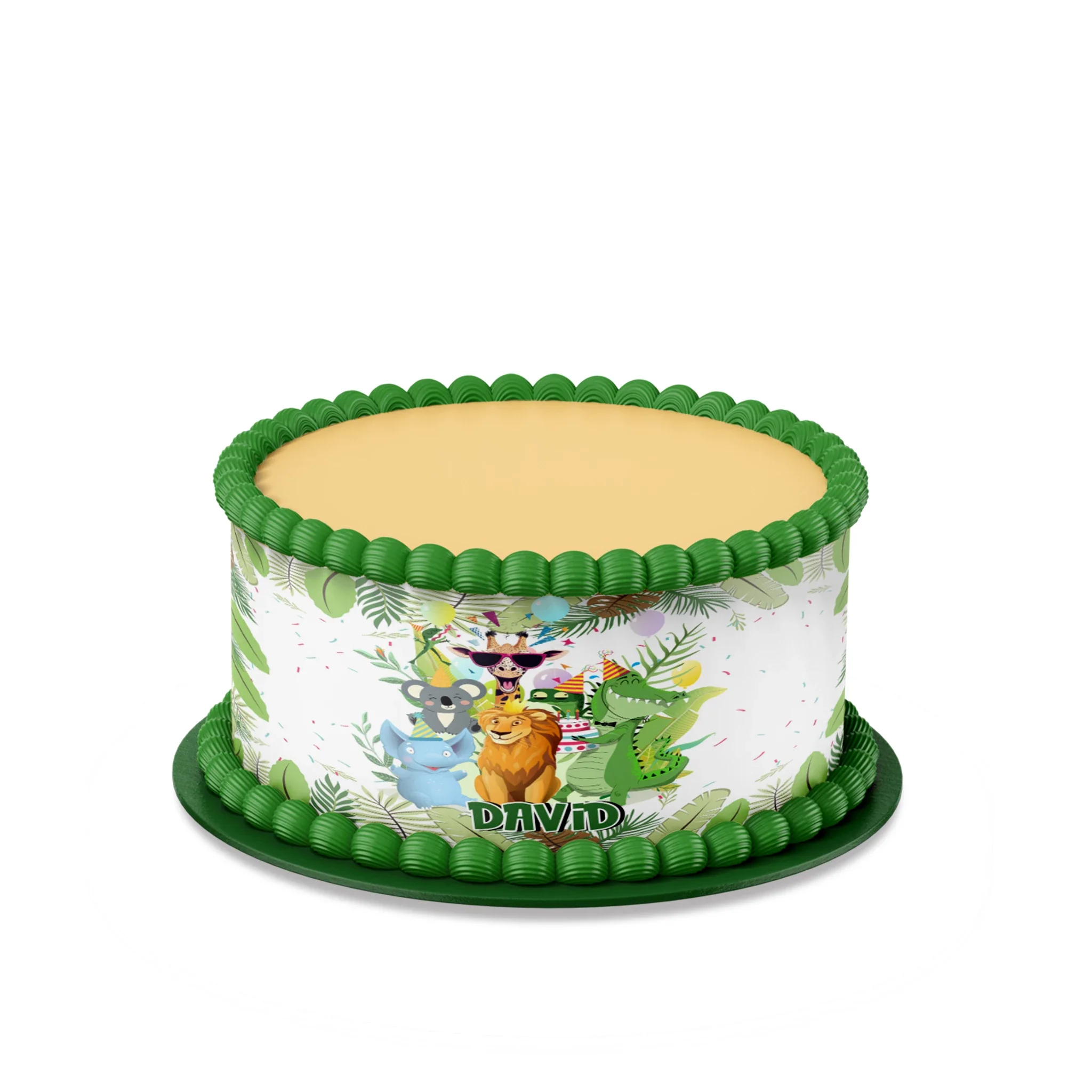 Zoo Party Personalized Cake Strips Image – PartyDaz