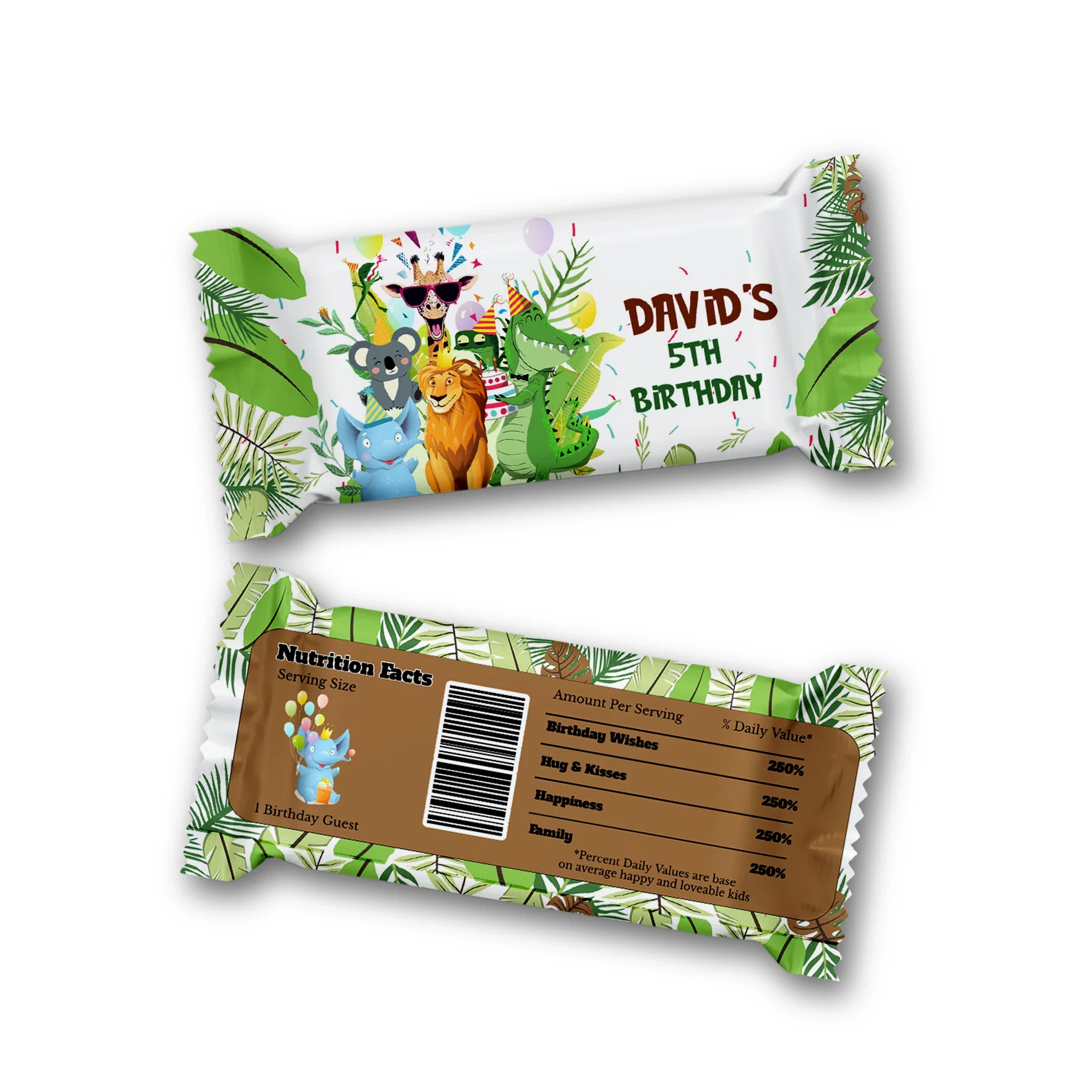 Zoo Party Rice Krispies & Candy Bar Label Set – PartyDaz