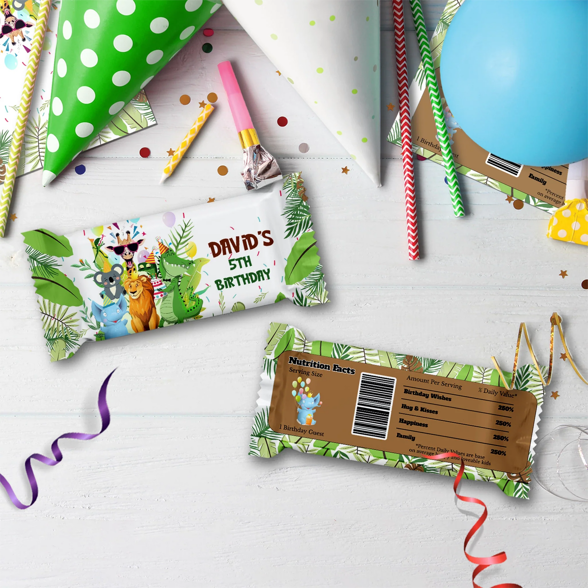 Zoo Party Rice Krispies & Candy Bar Label Set – PartyDaz