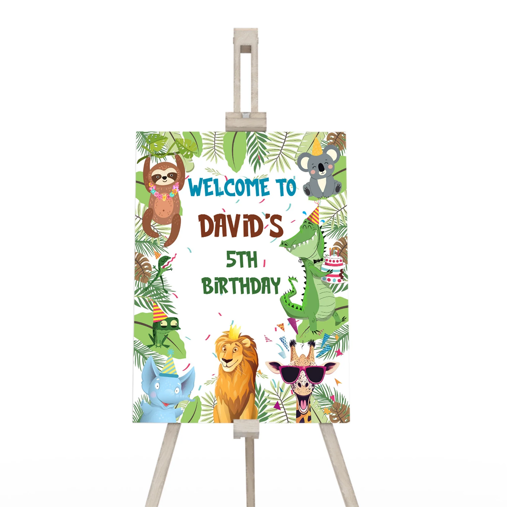 Zoo Party Welcome Sign Decoration – PartyDaz