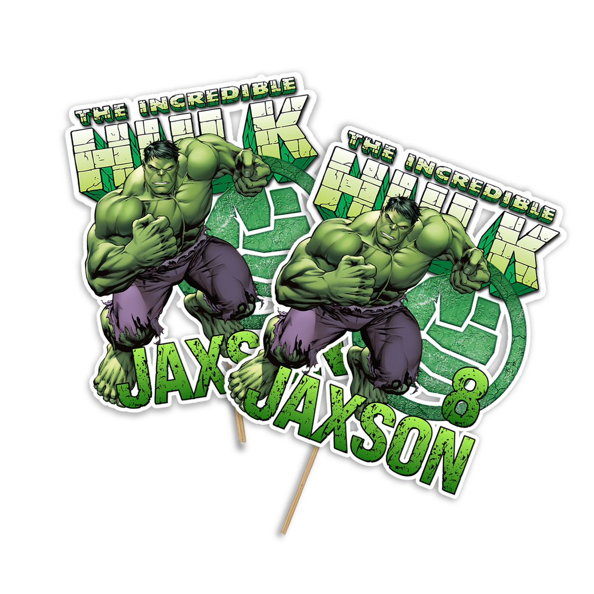 Personalized Incredible Hulk Cake Toppers for Birthday Parties - Make ...