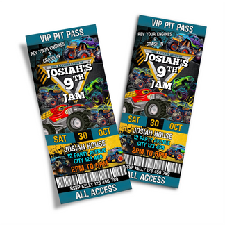 Make Your Event Stand Out with Our Monster Jam Personalized Birthday T ...