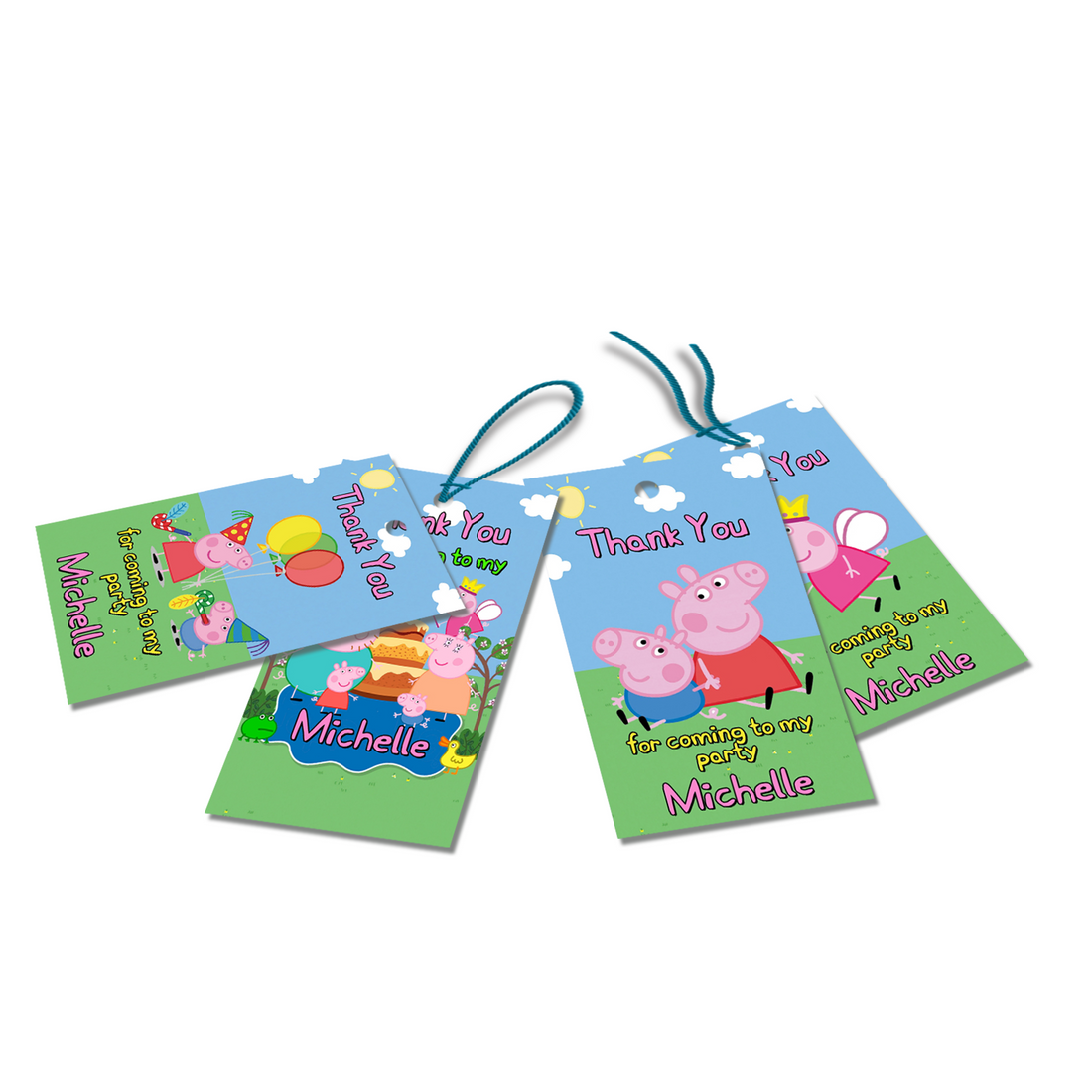 Peppa Pig Favor Tags/Thank You Tags : Show Your Appreciation – PartyDaz