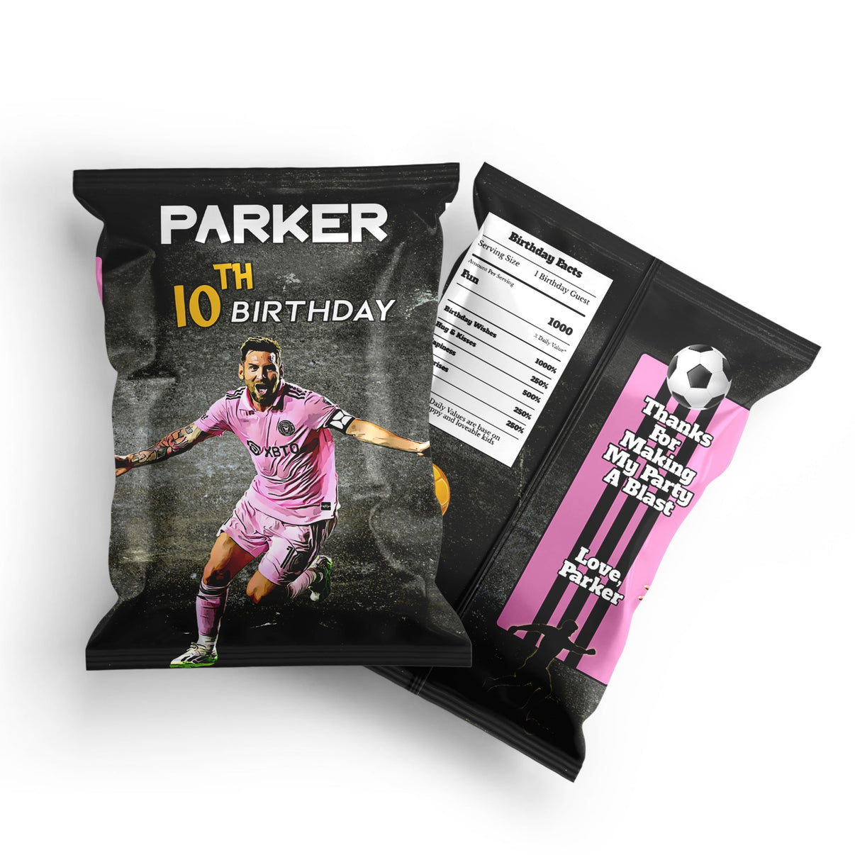 Lionel Messi Chips Bag Label - Add a Crunchy Twist to Your Party – PartyDaz