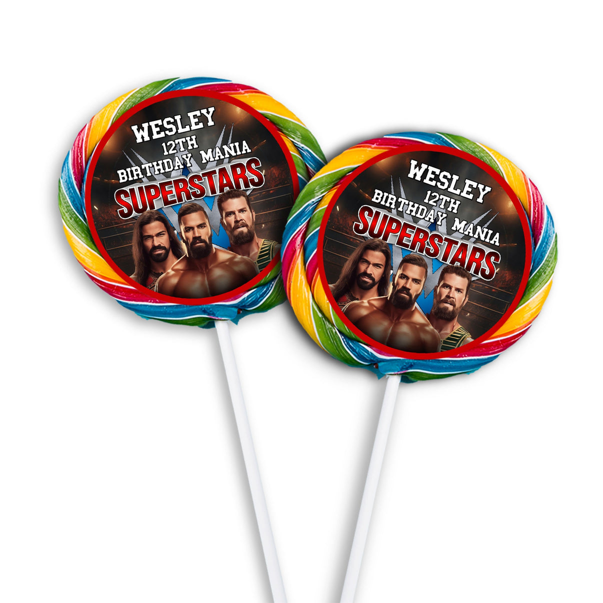 WWE WrestleMania Lollipop Label - Add a Fun Touch to Your Lollipops ...