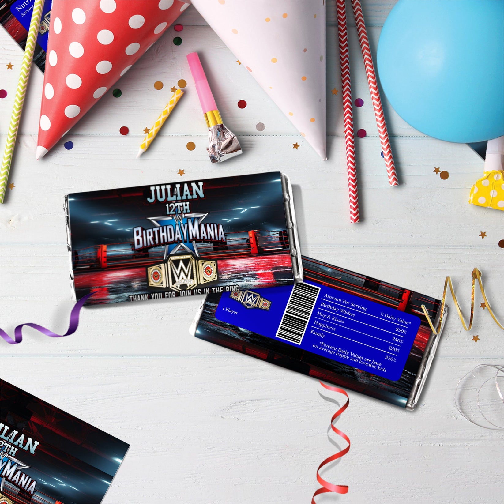 Birthday Mania Chocolate Label - Make Your Chocolates Extra Special ...